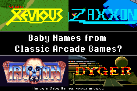 Baby names from classic arcade games? – Nancy’s Baby Names