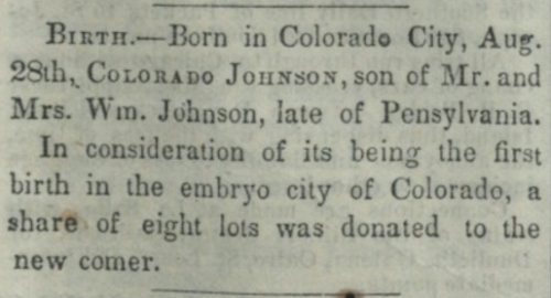 Baby born in Colorado City, named Colorado – Nancy’s Baby Names